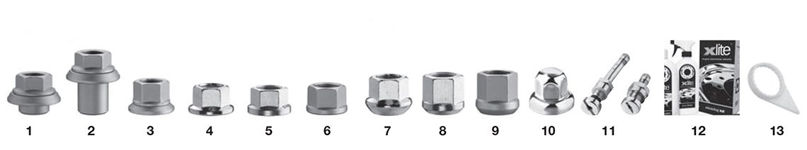 Mutter, bolt, ventiler, rengjøring | Spesialfelger A/S